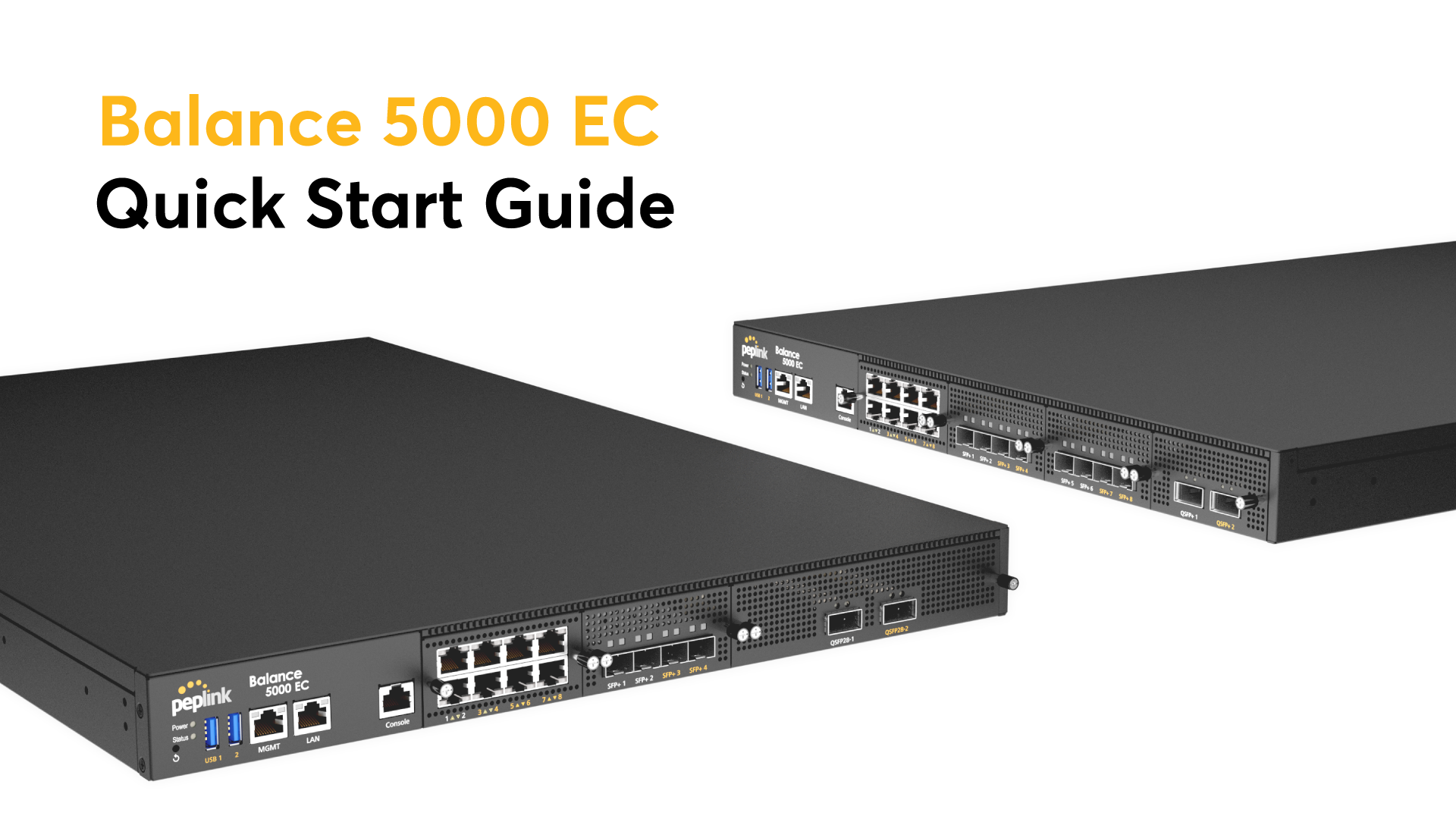 Quick Start Guide – Balance 5000 EC - Peplink